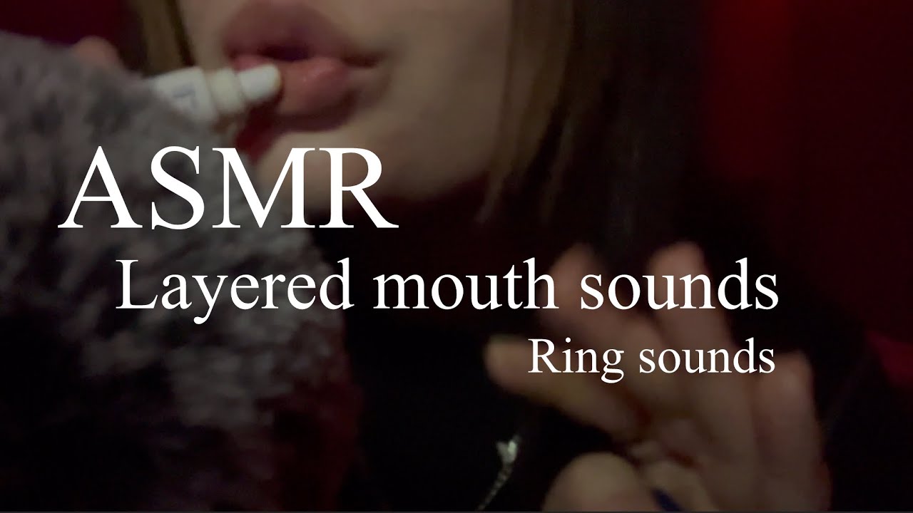 ASMR Layered Mouth Sounds + ring/finger fluttering [FAST] - YouTube