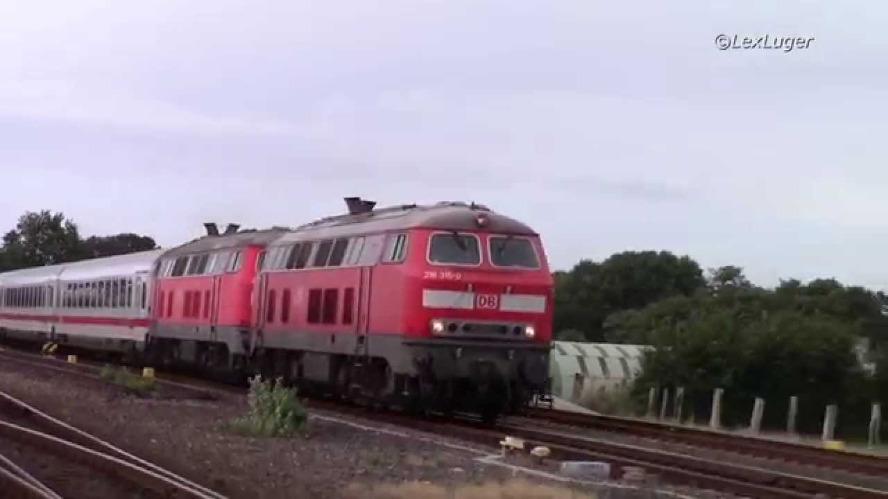 BR 218 Doppeltraktion ( 218 315-0 und 218 386-1)mit einem IC in ...