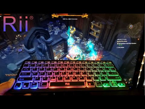 Rii Bluetooth Wireless LED Keyboard Review - YouTube