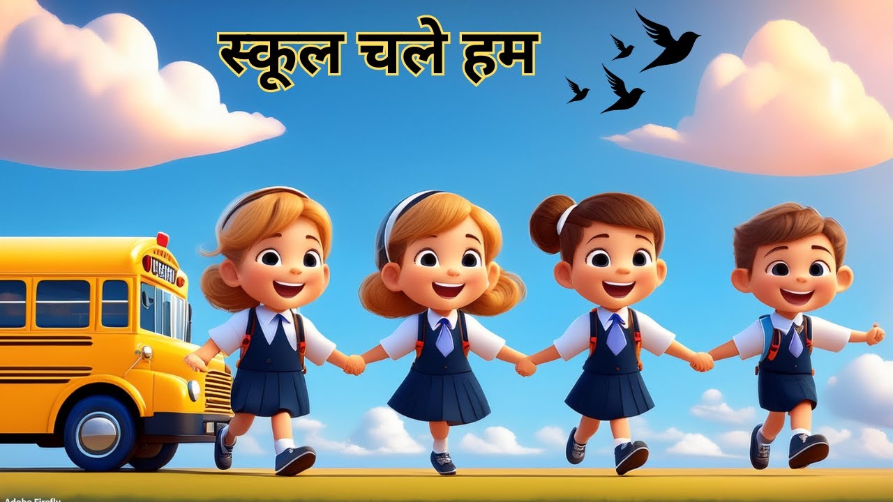 School Chale Hum | स्कूल चले हम | Hindi Rhymes For kids. - YouTube