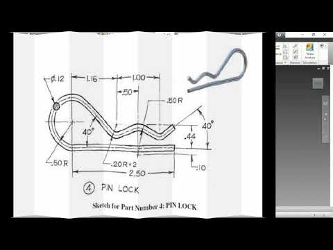 HOW TO DESIGN PIN LOCK USING AUTODESK INVENTOR