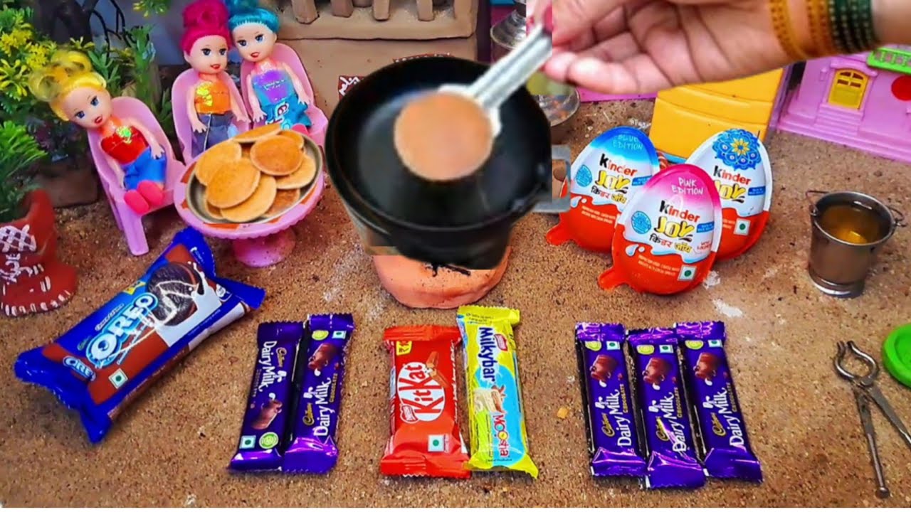 Miniature All Chocoate Recipe || All Chocolate Cake || Chocolate Dosa ...
