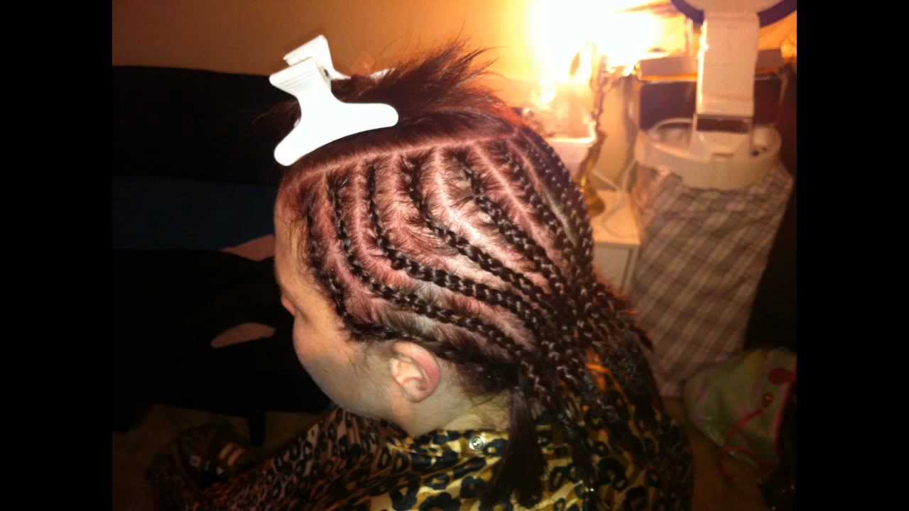 How to install a weave on Caucasian hair. - YouTube