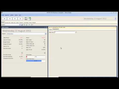 MYOB EXO Business Analytics Demo - Part 1 - YouTube