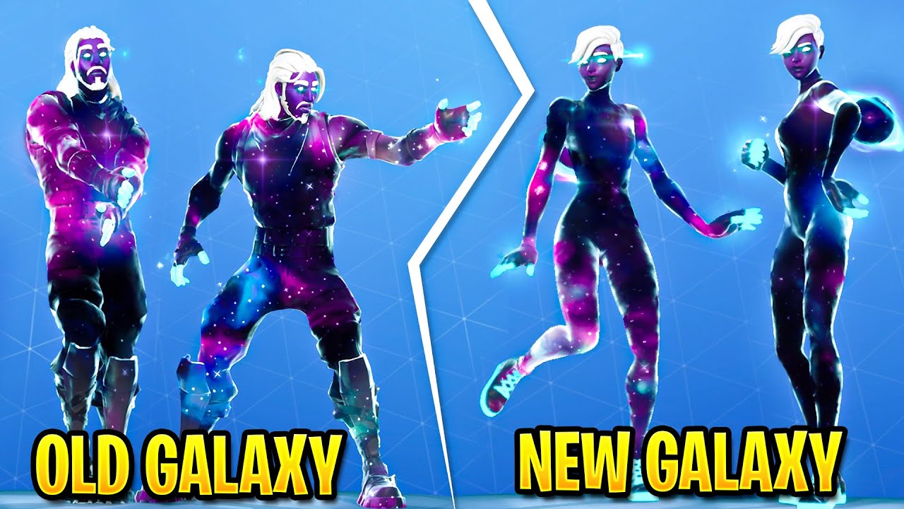 NEW Galaxy Scout Skin vs OLD Galaxy Skin! (With Best Dances) Fortnite ...
