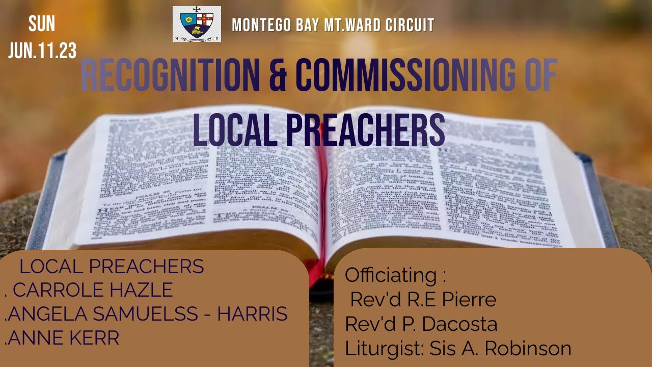 Recognition and Commissioning of Local Preachers - YouTube