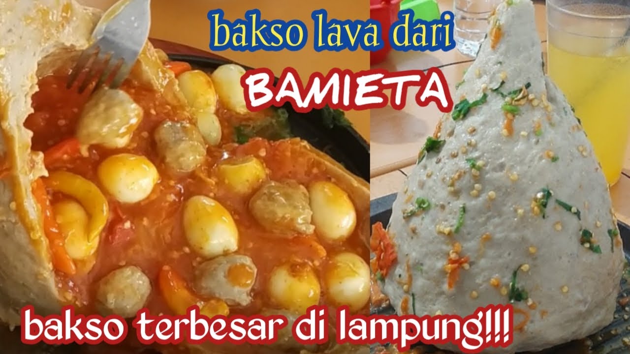 BAKSO BiG LAVA Dari BAMIETA, bakso terbesar di lampung || kuliner ...