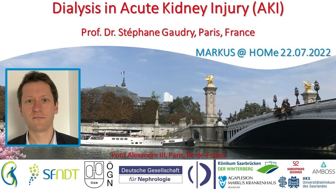 Dialysis in Acute Kidney Injury (AKI) - Prof. Gaudry (Paris, France ...