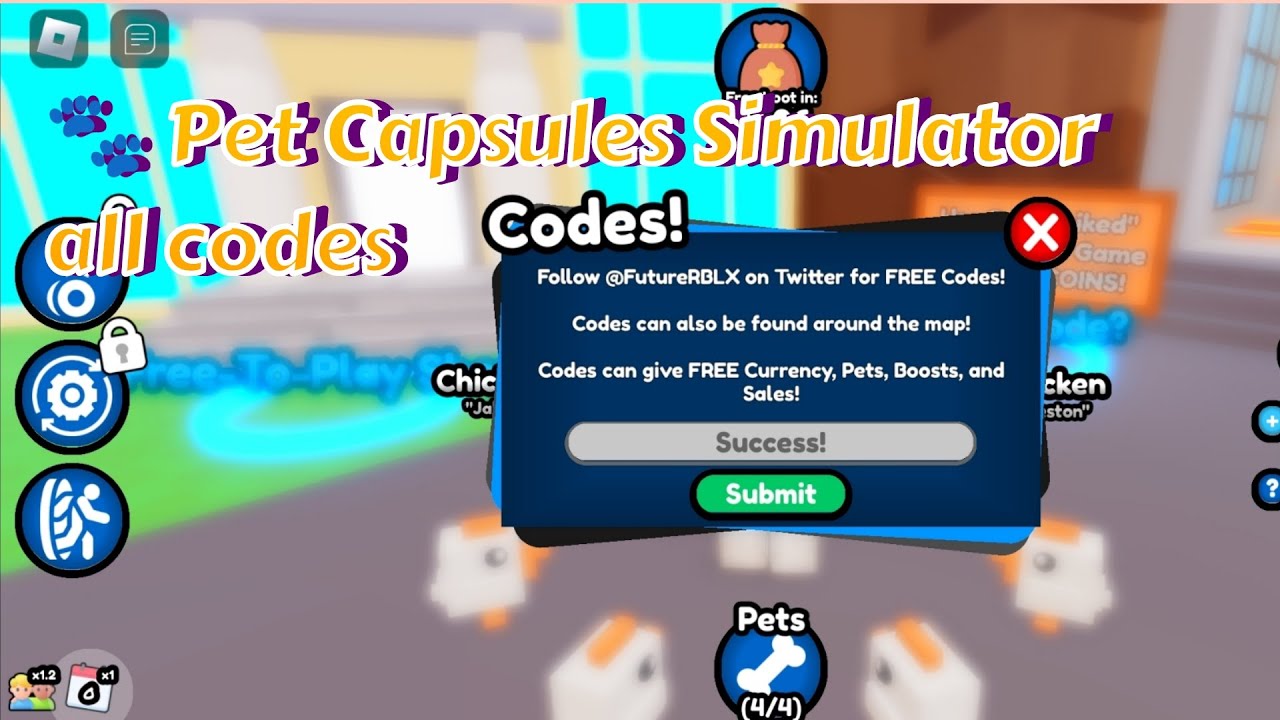 ALL CODES in 🐾 Pet Capsules Simulator! Roblox 🐾 Pet Capsules Simulator New Codes - YouTube