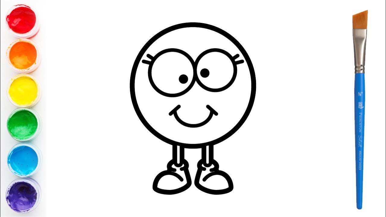 Circle 😶 Drawing, Painting and Coloring for kids and toddlers | Draw ...