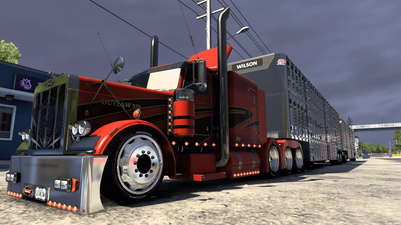 PETERBILT 579 OUTLAW CUSTOMS / American Truck Simulator / MAPA MÉXICO ...