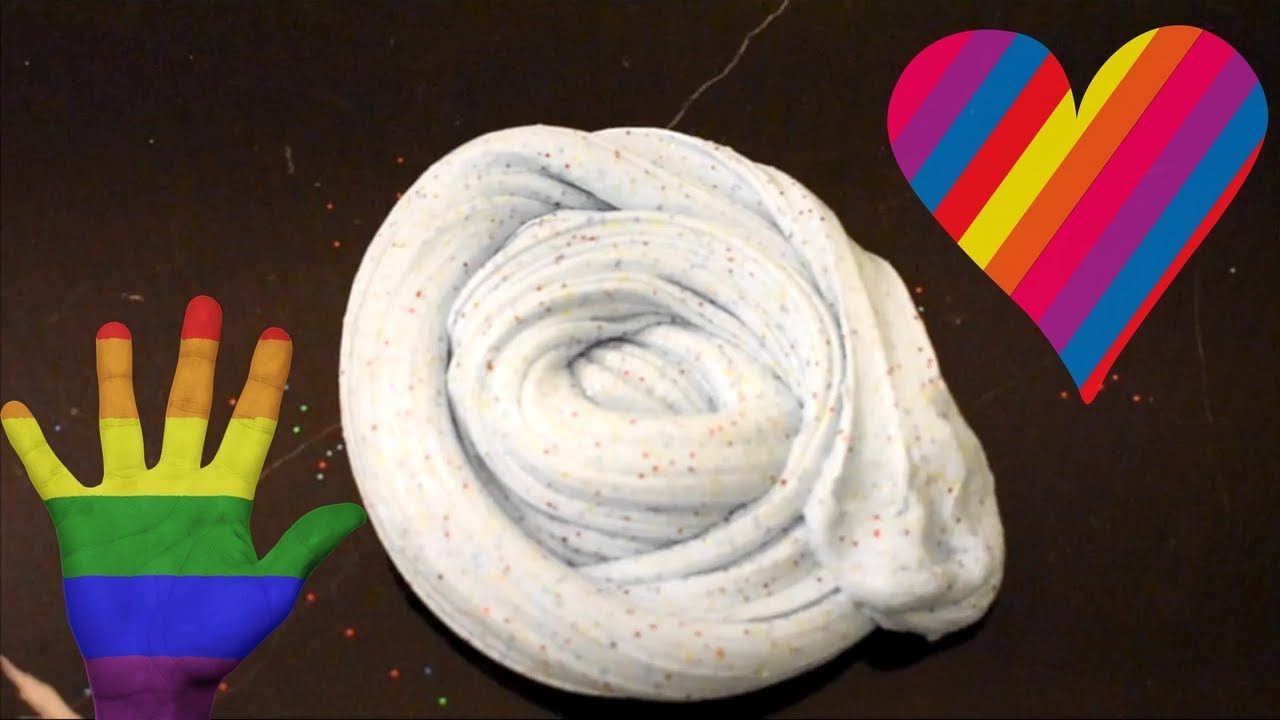 How to Make Rainbow Fluffy Slime - YouTube