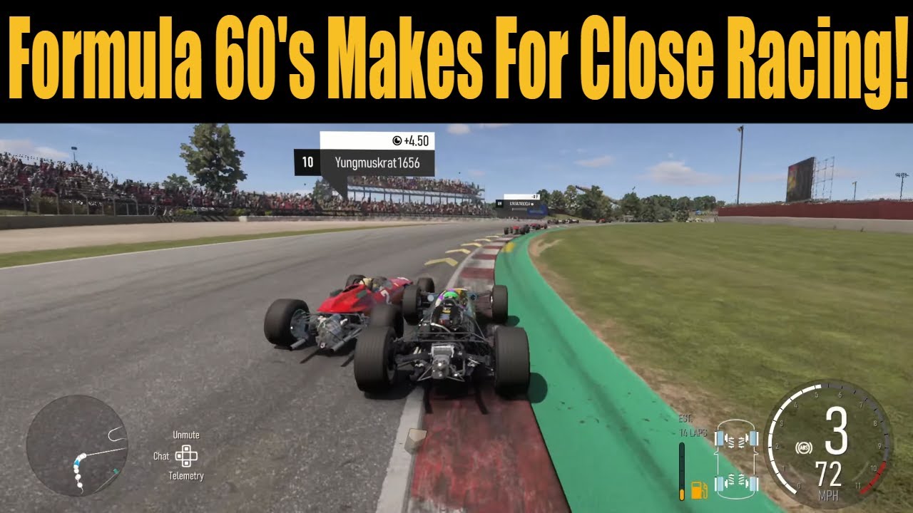 Wheel to Wheel Racing In Formula 60's Series! - YouTube