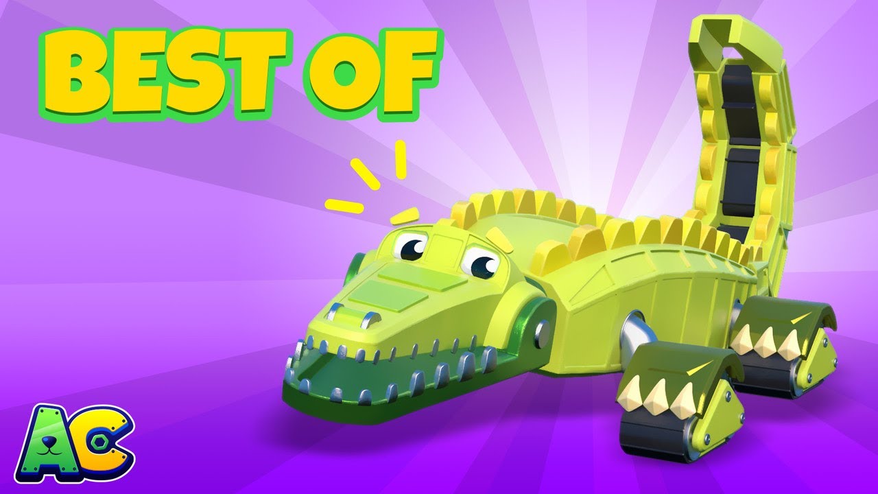 The Best of CROCODILE cartoon | AnimaCars - Rescue Team | Trucks Videos ...