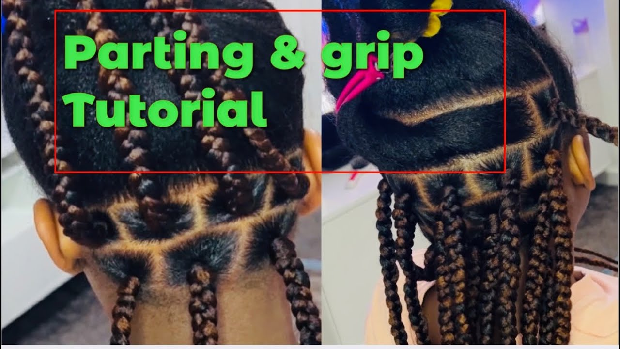 Learn simple way to grip hair| box braids hairstyle - YouTube