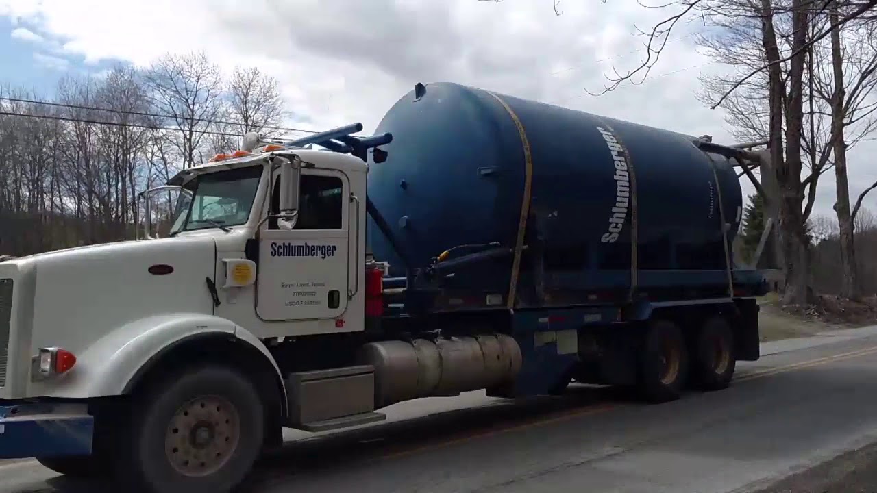 Fracking Truck Traffic, Dimock PA - YouTube