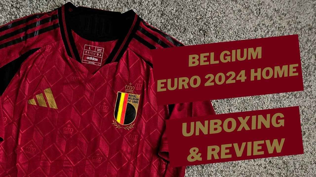 Belgium 2024/26 Home shirt (Authentic HEAT.RDY) Unboxing & Review ...