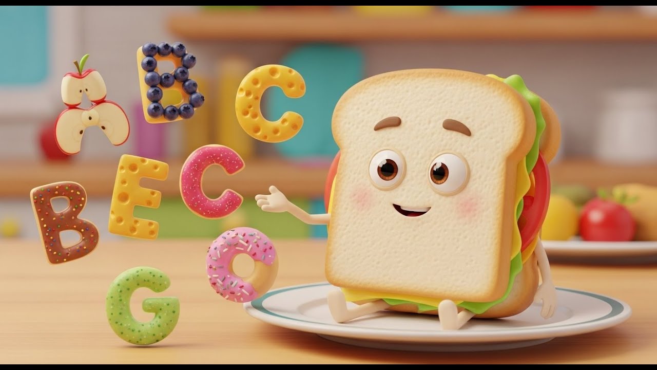My Sandwich Learned the ABC | Kids Songs and Nursery Rhymes - YouTube