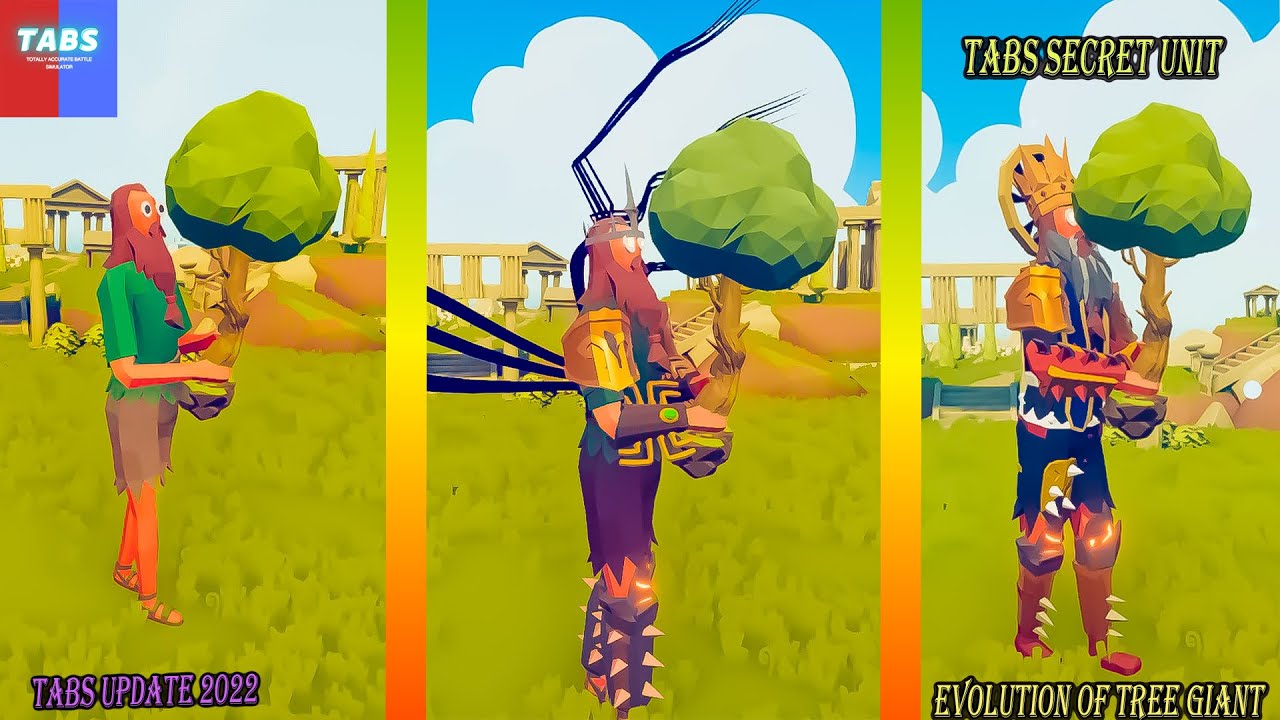 EVOLUTION OF TREE GIANT IN tabs|tabs|totally accurate battle simulator ...