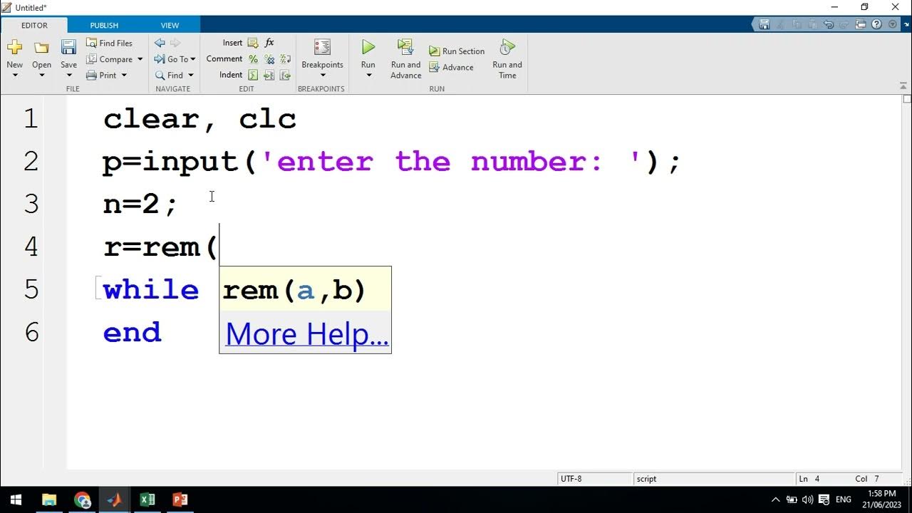 prime number determination using MATLAB - YouTube