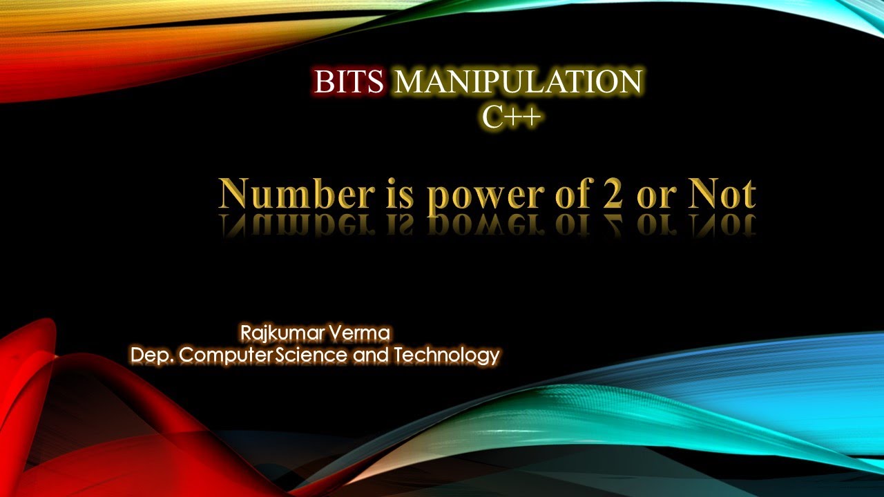 Bits Manipulation - YouTube
