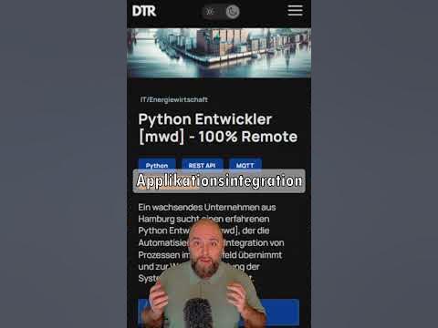 Python-Entwickler (m/w/d) Job ! 100% Remote bis 85.000 Euro ...