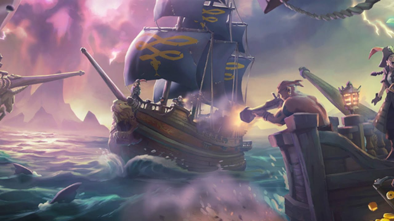 Sea Of Thieves | Reacting to CAPTAIN LOOK!!!! - YouTube