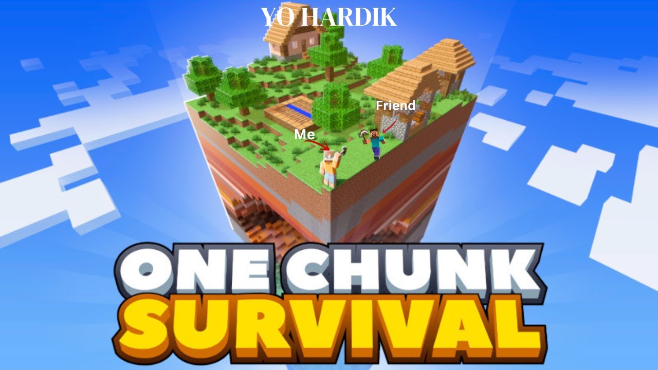 LOCKED on ONE CHUNK With TOXIC Friend .....MINECRAFT#1 - YouTube