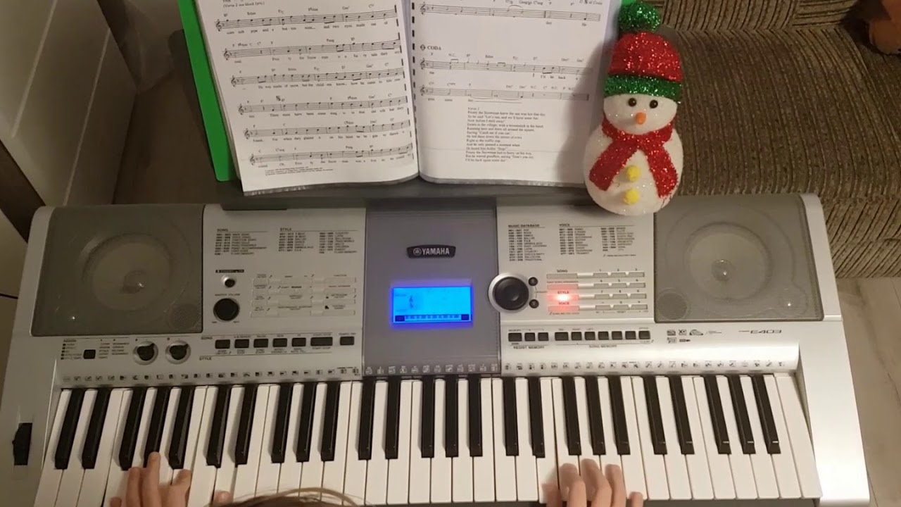 FROSTY THE SNOWMAN - KEYBOARD COVER - ERNI KEYBOARD - YouTube