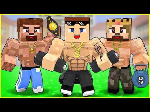KEREM KOMİSER, ZENGİN VE FAKİR 100 GÜN BOYUNCA KAS YAPTI! 😱 - Minecraft