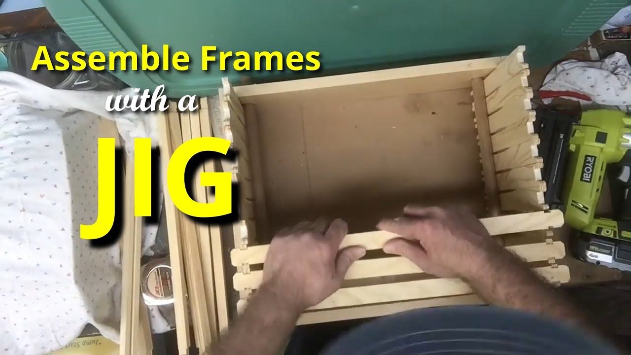 Assembling frames using a frame assembly jig - Adventures in Beekeeping ...