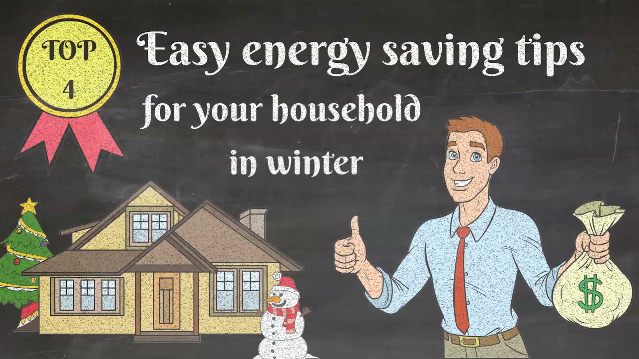 Top 4 - Easy energy saving tips for your household in winter - YouTube