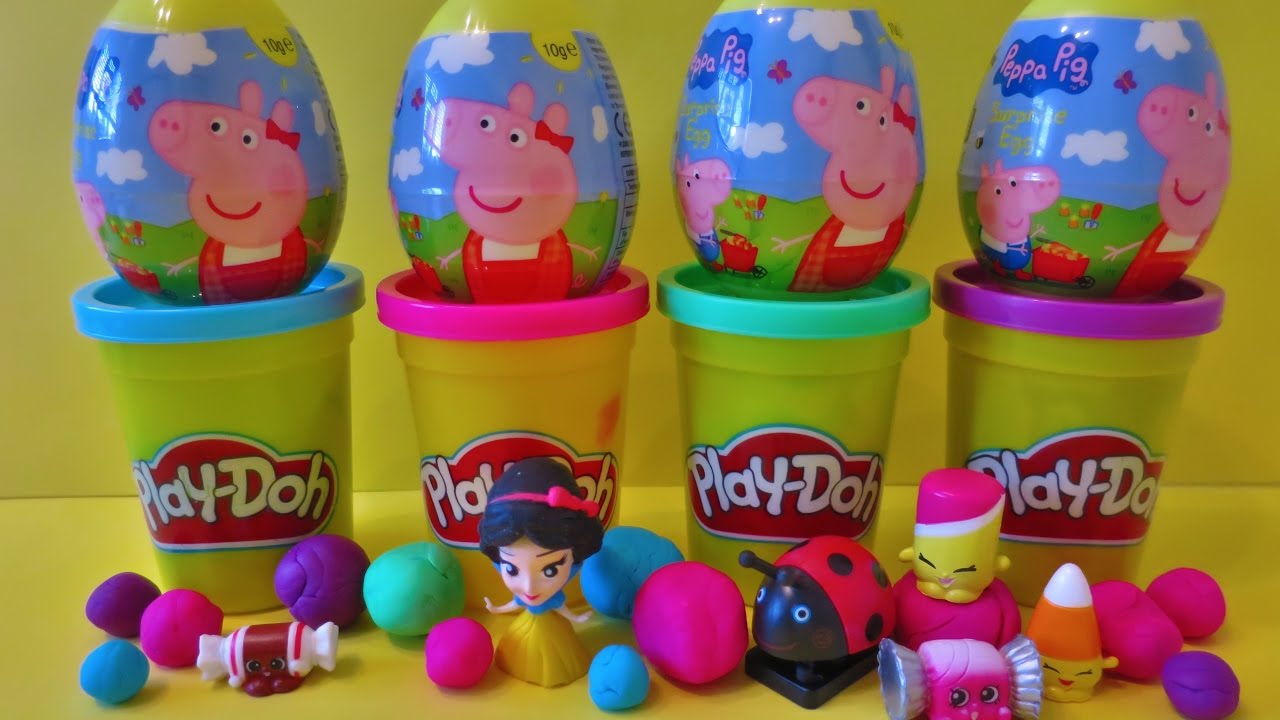 PLAY-DOH Surprise Egg Squashing!! Fun Toy SURPRISES!! - YouTube