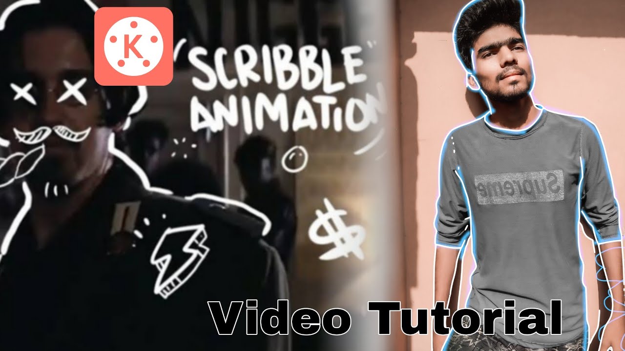 How to edit Scribble video Tutorial The KineMaster - YouTube