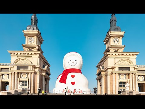 Live: Giant snowman makes annual appearance in northeast China's Harbin ...