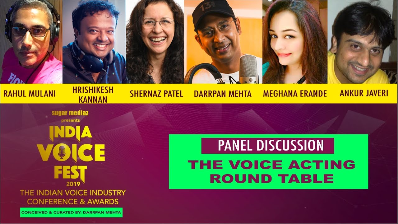 The Voice Acting Round Table - Panel Discussion at India Voice Fest ...