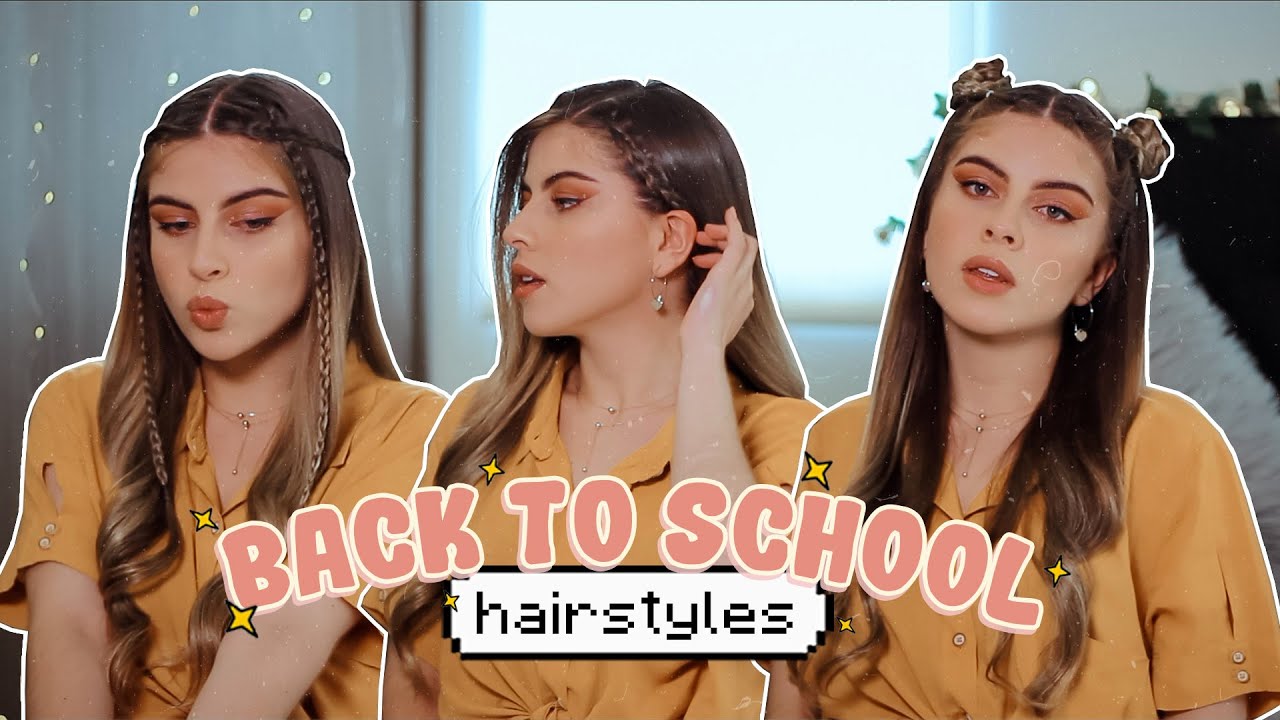 Peinados FÁCILES y Bonitos para CLASES 🌟 | Camila Dust - YouTube