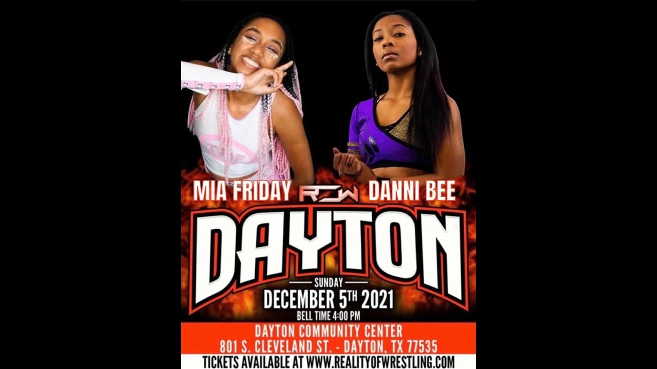 Mia Friday vs Danni Bee w/Raychell Rose | 12/5/21 Reality of Wrestling ...