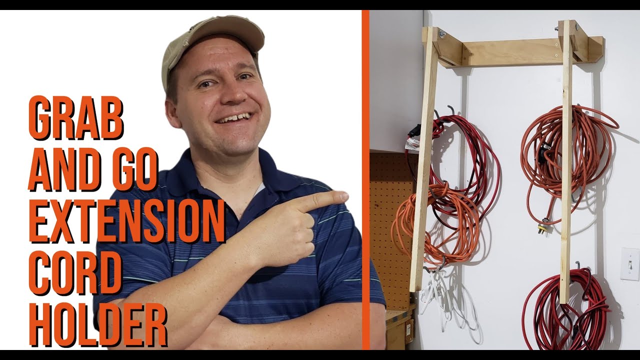 Grab & Go Extension Cord Holder - Beginner Level - Woodworking DIY ...
