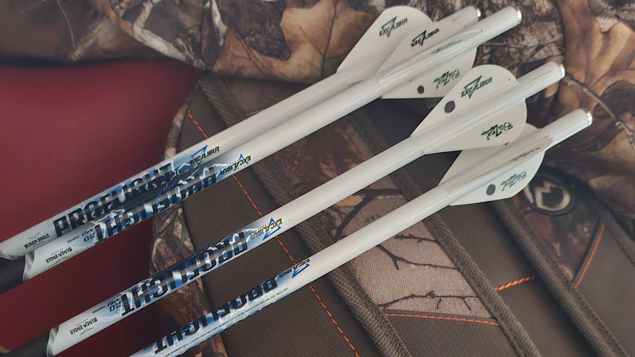 Arrow tuning made easy. Excalibur Proflight crossbow arrows. - YouTube