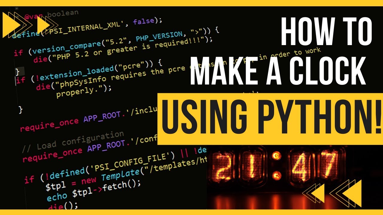 Make A Clock Using Python Python Project Youtube 9375