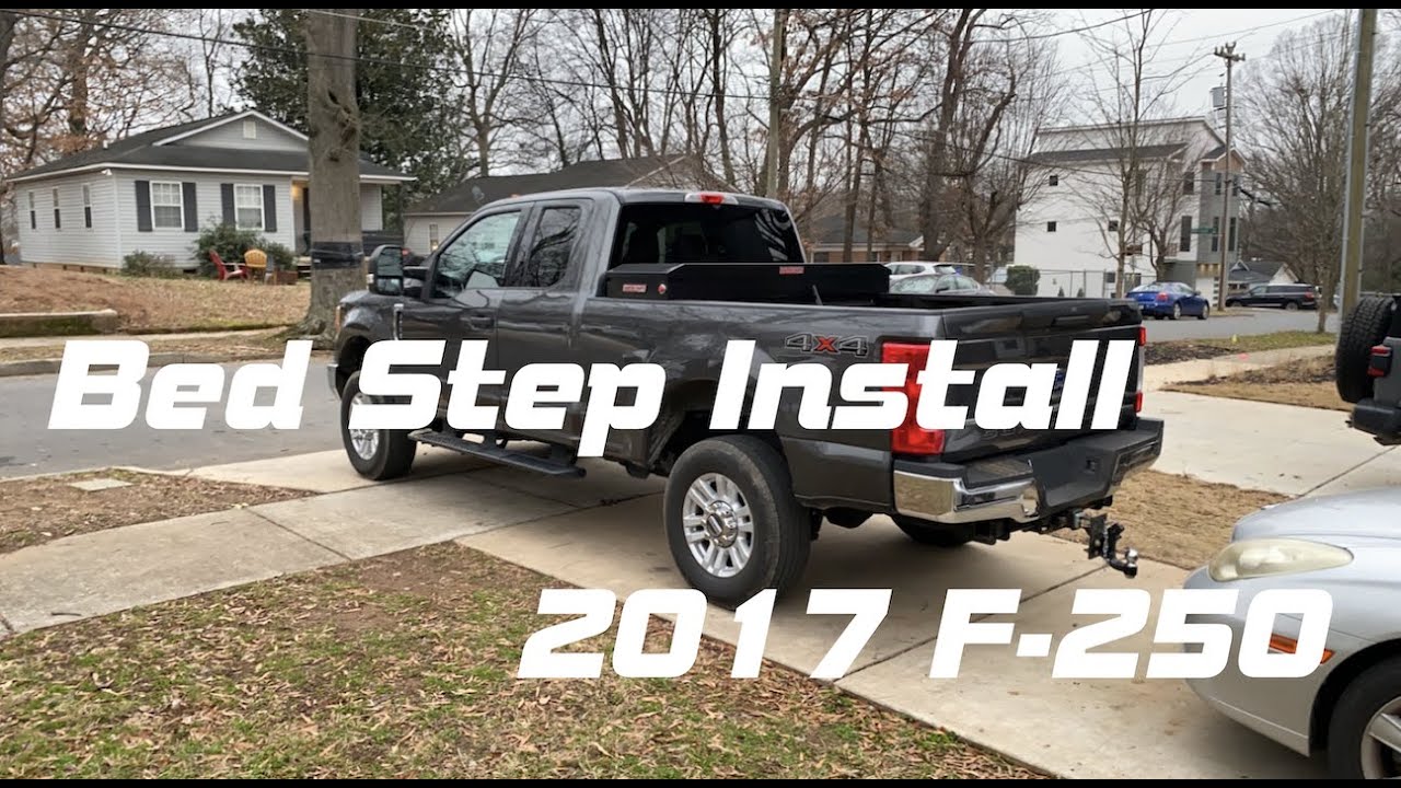 Installing Bed Step on 2017 F250 - YouTube