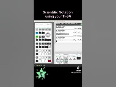 Scientific Notation using TI-84 - YouTube