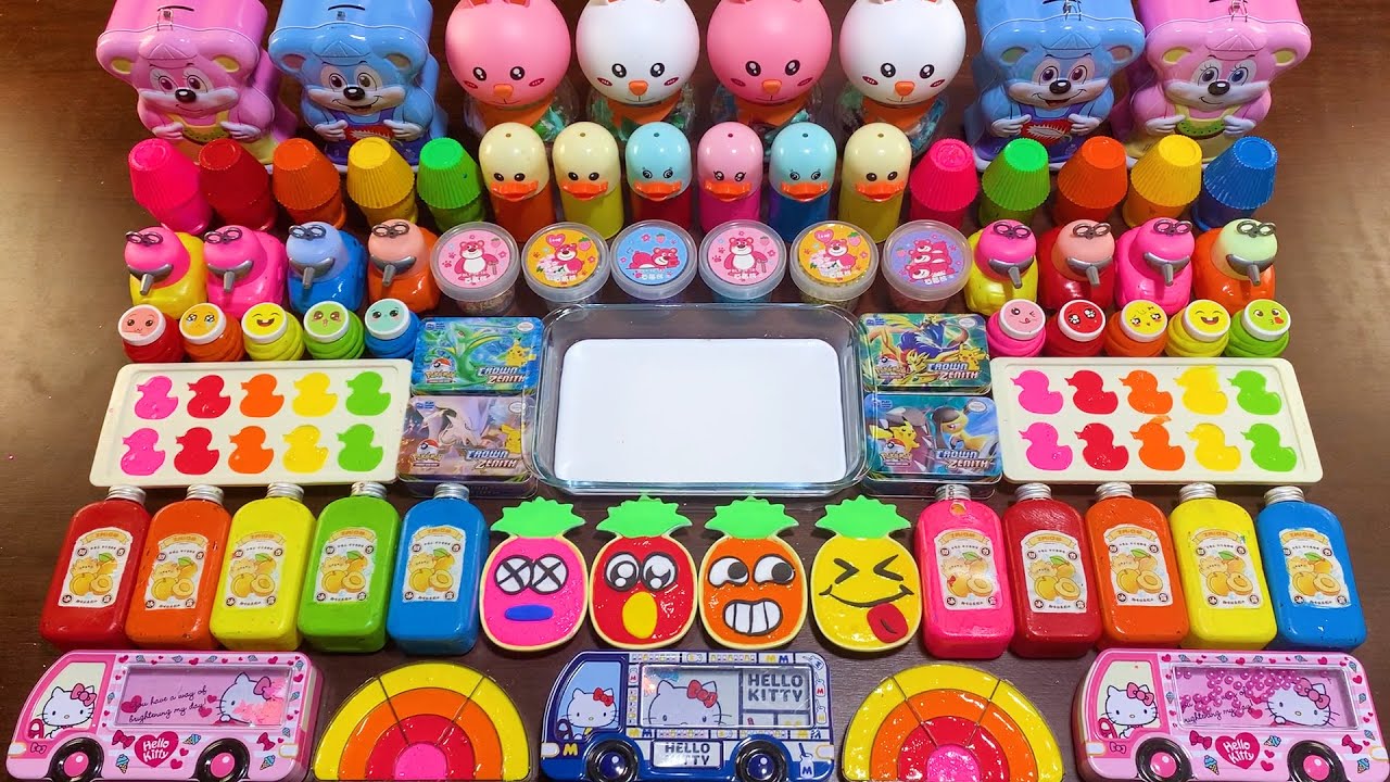 RELAXING WITH CLAY CLAY & ENJOY PINEAPPLE Mixing Random Things Into ...