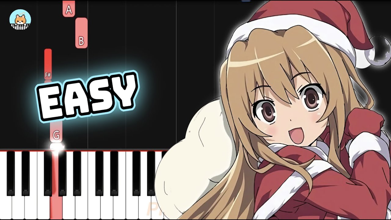 [full] Toradora! OST - "Holy Night" - EASY Piano Tutorial & Sheet Music ...