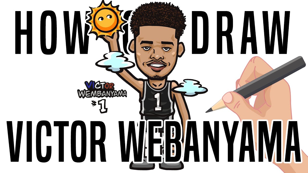 🏀HOW TO DRAW NBA PLAYER /Wembanyama/ San Antonio Spurs/procreate ...