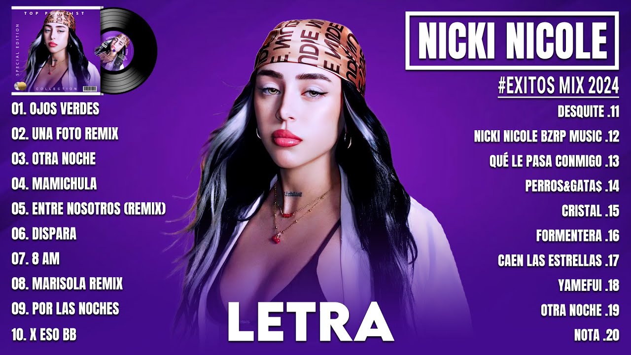 Nicki Nicole Top Tendencia 2024 (Letra\Lyrics) Colección De Exitos y ...
