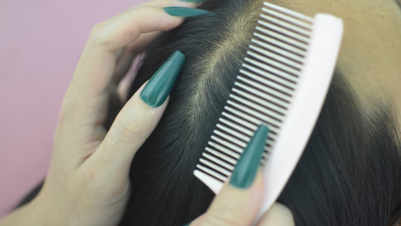 ASMR Hair Combing, Hair Play No Talking, Relaxing Hair Sounds For Deep ...