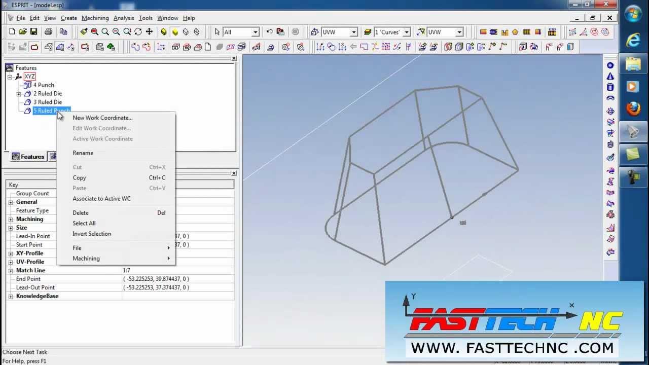 @โปรแกรม ESPRIT CAM Features manu Wire EDM Wire Cut 2D CIMATRONE10 ...
