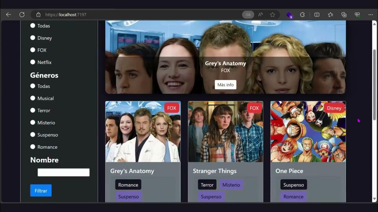 Tour de la Aplicación de Streaming de Video: ASP.NET Core MVC & Entity Framework - YouTube